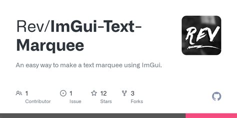 github rev imgui text marquee an easy way to make a text marquee