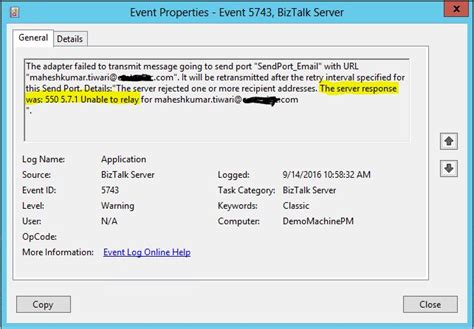 The Server Response Was 550 5 7 1 Unable To Relay For