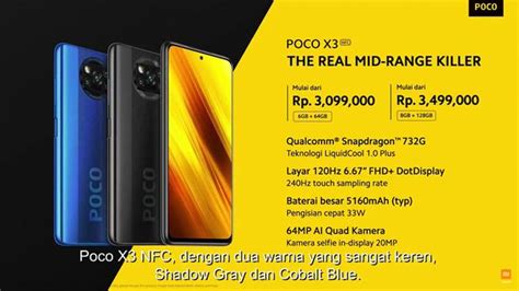 Poco X Nfc Resmi Meluncur Di Indonesia Harganya Tekno Liputan Com
