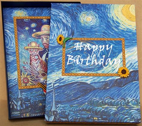 Whitch Craft Van Gogh Birthday Card For My Son