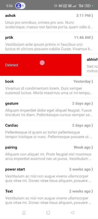 Swipeable Rows In React Native Gmail Style 🚀 Youtube