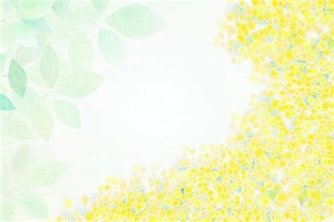 春の青空と黄色いミモザの花の背景イラスト No 23660132｜無料イラスト・フリー素材なら「イラストac」