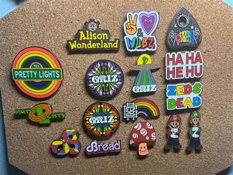 Edm Glow In The Dark Dj Enamel Pins Grizzeds Deadlsdreamdaily Bread