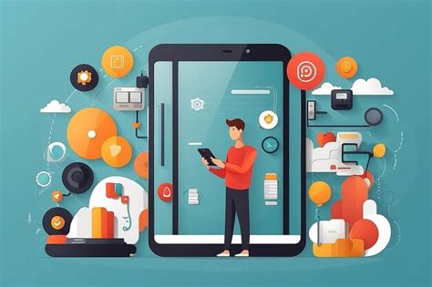 Premium Photo Business Team Working For Mobile Application
