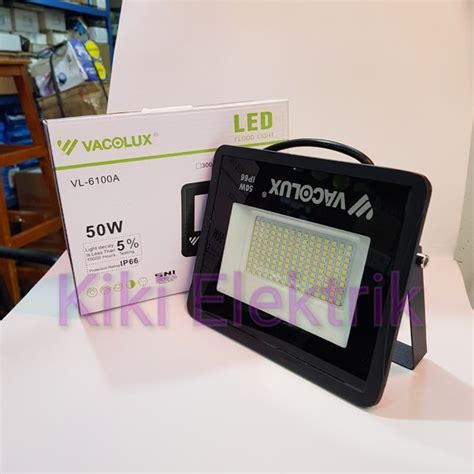 Jual Lampu Sorot LED 50 Watt VACOLUX Garansi 1 Tahun Flood Light 50w