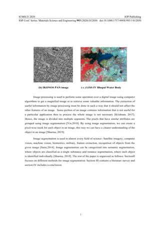 Image Segmentation Techniques For Remote Sensing Satellite Images Pdf