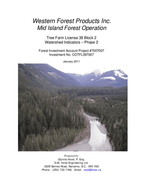Fillable Online Central Island Forest Operation Forest Stewardship Plan