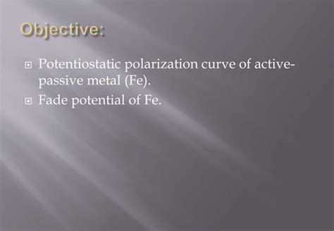Potentiostatic Polarization Curve Of Active Passive Metal Fe And Flade