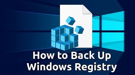 How To Backup Registry In Windows 10 Youtube