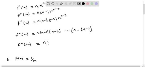 Solved 6 Which One Is The Formula For The Nth Derivative Of Yx Y