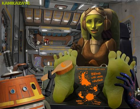 Hera Syndulla Feet Tickle By Kamikazaye On Deviantart