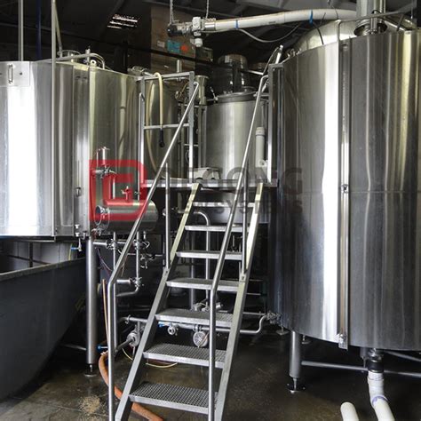 Food Grade Beer Equipment 10hl 2 4 Vessel Brewing System Large Scale