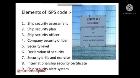 Isps Code Solas Chp Xi 2 Meo Class 4 Fun 3 Safety Youtube