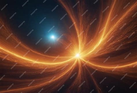 Premium Photo Cosmic Phenomenon Depicting Interstellar Space With Fiery Particles And Starlight