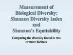 PPT How To Calculate The Shannon Weaver Diversity Index PowerPoint