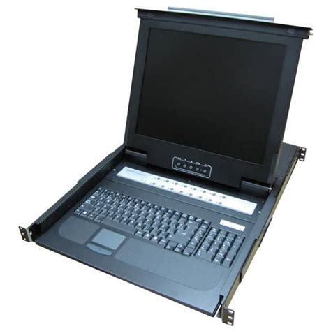 Console KVM Rack 19 16 Port Keyboard RackMatic USA Cablematic