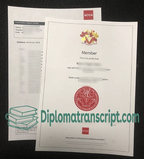 Where To Buy An Acca Certificate And Transcript