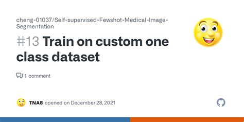 Train On Custom One Class Dataset Issue Cheng Self Supervised Fewshot Medical