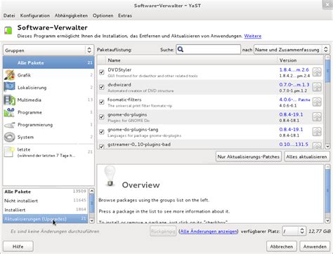 yast module software management opensuse wiki