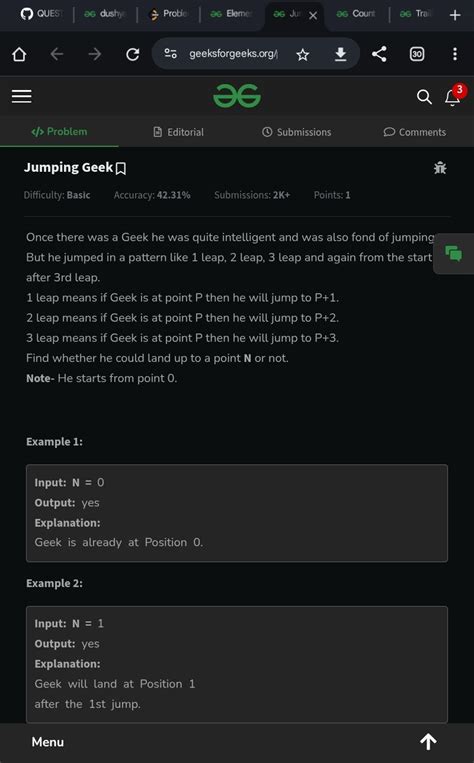 Geeksforgeeks Codingjourney Success Maths Dushyant Mittal