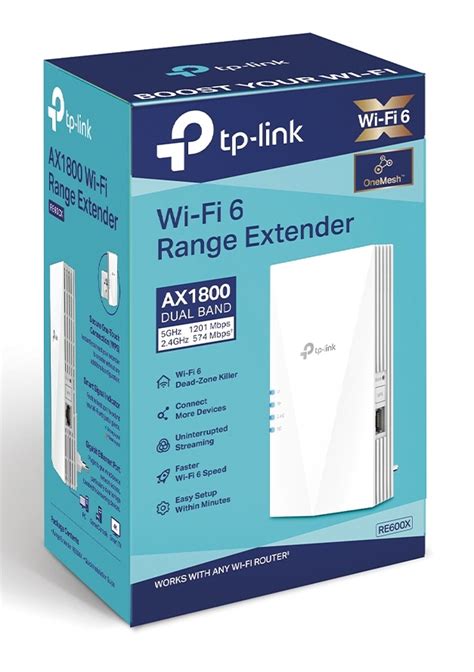 TP-Link RE600X AX1800 Wi-Fi 6 Range (RE600X) | Vuugo