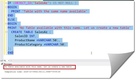Create Table If Not Exists Sql Server Sql Server Guides