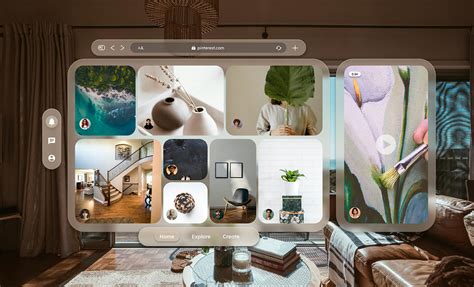 Spatial UI PINTEREST Behance