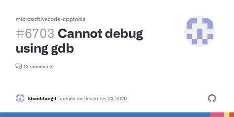 Cannot Debug Using Gdb · Issue 6703 · Microsoftvscode Cpptools · Github