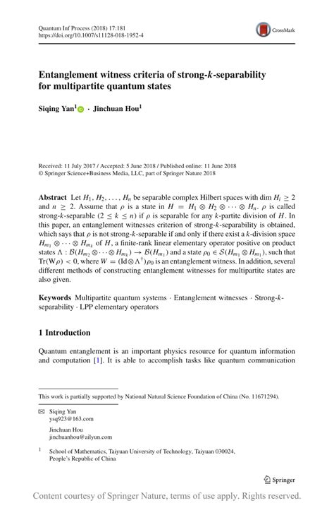 Entanglement Witness Criteria Of Strong K Separability For Multipartite