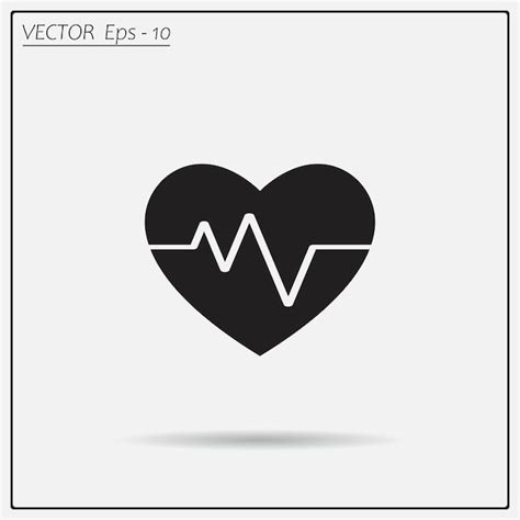 Premium Vector Cardiogram Icon Vector