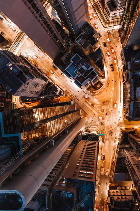 Aerial View Of Lyndhurst Terrace Hong Kong China Stock Image F040