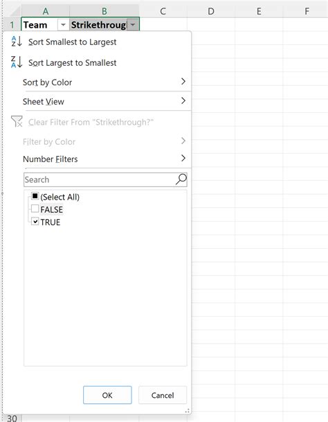 How To Filter By Strikethrough In Excel With Example
