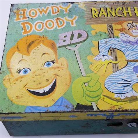 Howdy Doody Toolbox Featuring Howdy Clarabell And Flub A Dub Etsy