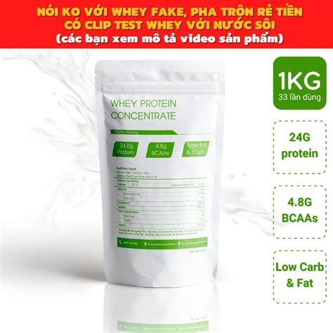 1 Kg Whey Protein Concentrate 80 Protein Sữa Tăng Cơ Tăng Cân Whey