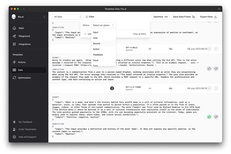 Managing Data In Klu Klu Ai