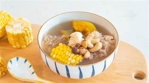 滋潤養顏木瓜雪耳粟米素湯 Papaya snow fungus and corn soup食譜做法 Cook1Cook的