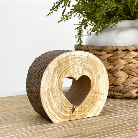 Walnut Tree Trunk Heart Decora Home