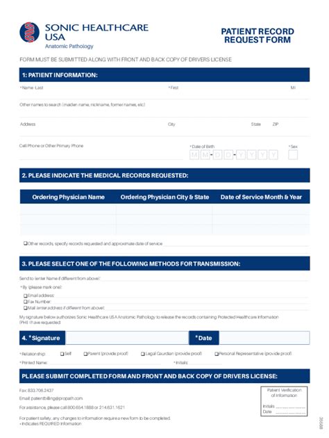Fillable Online Patient Record Request Form Propath Patient Records