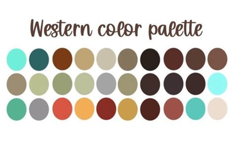 Western Procreate Color Palette Graphic By Sierras Crafts Creations · Creative Fabrica
