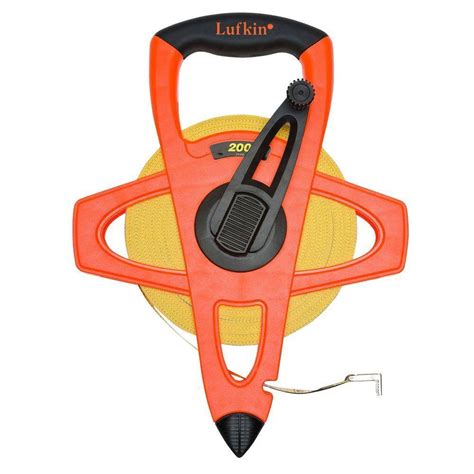 Lufkin 200 Ft Sae Fiberglass Long Tape Measure With 10ths 100ths