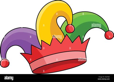 Mardi Gras Jester Hat Cartoon Colored Clipart Stock Vector Image And Art