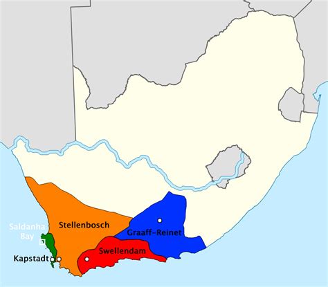 Republican Trekker Volk Map Of The First Boer Republic