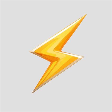 Premium Psd Lightning Icon Illustration