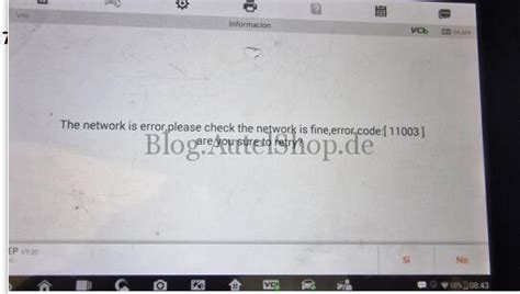 Solved Autel Diagnostic Scanner Network Error Code 11003 Autelshop