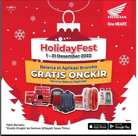 Holiday Fest Belanja Di Aplikasi Brompit Gratis Ongkir