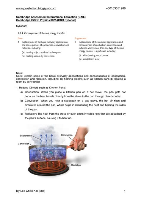 Pro A Malaysia Caie Igcse Physics 2 3 4 Consequences Of Thermal Energy Transfer