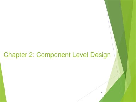 PPT Chapter Component Level Design PowerPoint Presentation Free Download ID