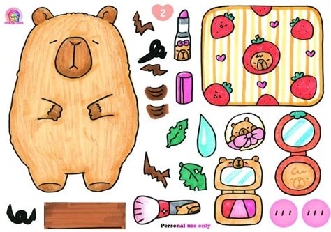 Capibara Mochila 2 Fond Décran Horreur Coloriage Hello Kitty