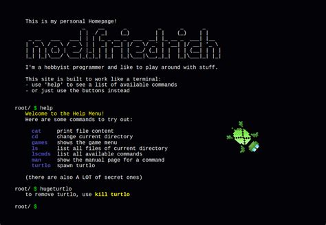 Github Noel Friedrich Terminal Terminal Style Personal Homepage