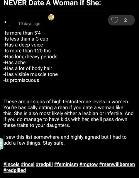 My Sister Sent Me This Post By An Incel From An Amino She Mods R